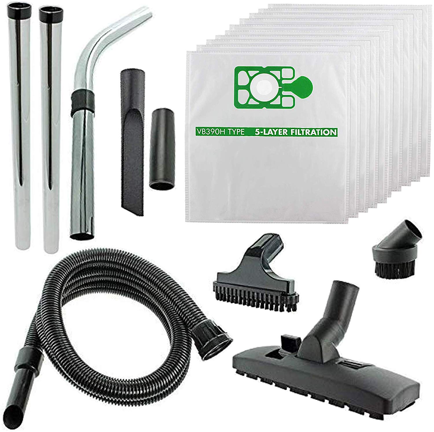 SPARES2GO Complete 2.5m Spare Parts Tool Kit + 10 Dust Bags for Numati