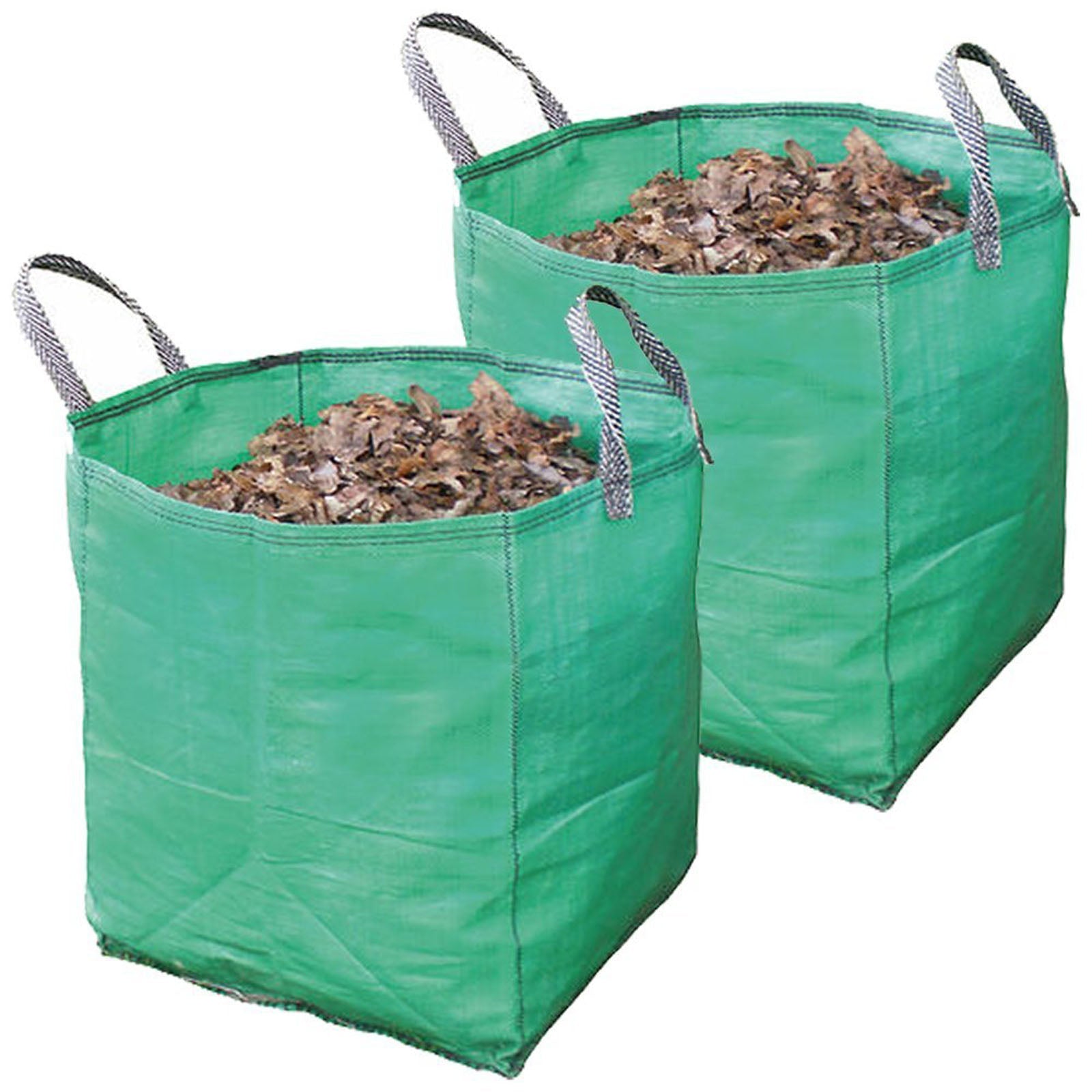 Large Garden Waste Recycling Tip Bags Heavy Duty Non Tear Woven Plasti
